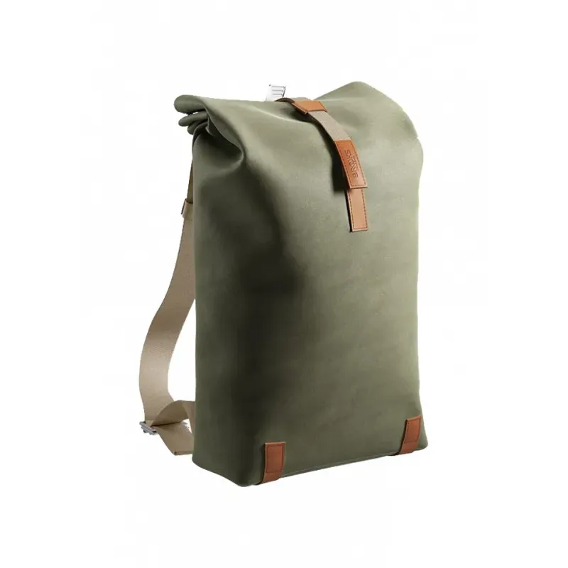 Brooks Pickwick Leather Backpack in Sage Green