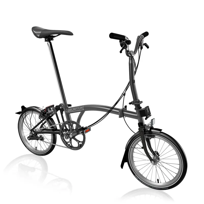 Brompton P Line Superlight Urban 4 Speed 2023 Folding Bike Medium Bar Black