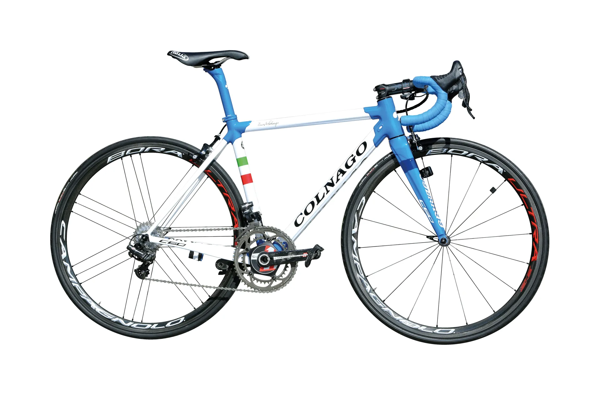 Colnago C60 Italia PLG6 2018 Dual Use Frameset White Blue Lugs