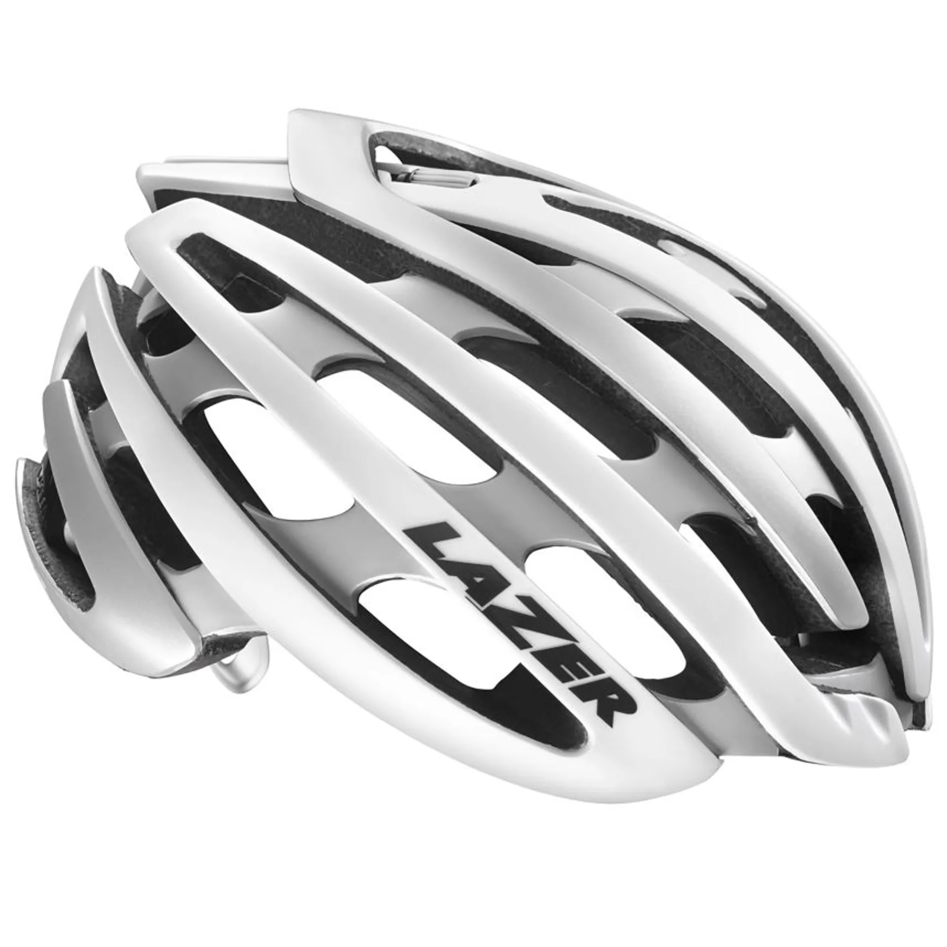 Lazer Z1 with Aeroshell white / silver medium helmet