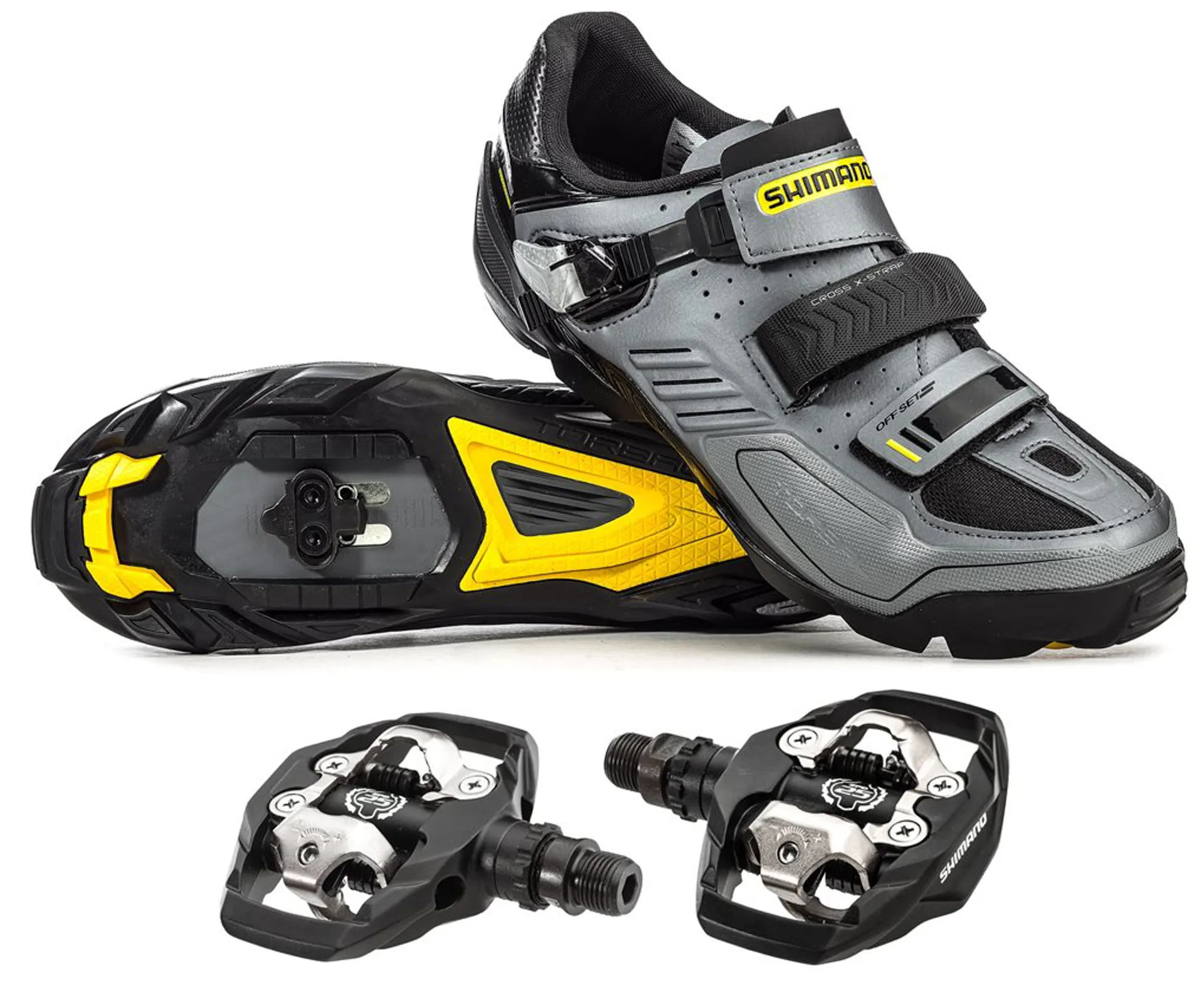 Shimano Shoe SPD MTB M163 Grey 25TH ANNIVERSARY WITH PDM530 PEDAL